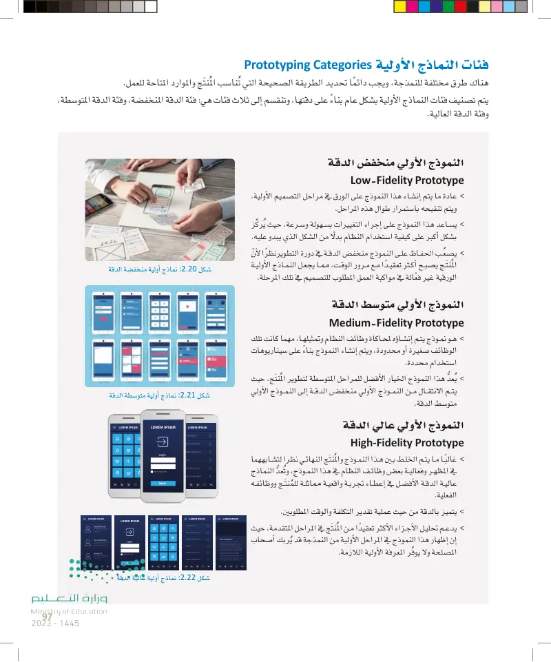 فئات النماذج الأولية عين 2024 إنشاء نموذج أولي هندسة البرمجيات ثالث ثانوي المنهج السعودي