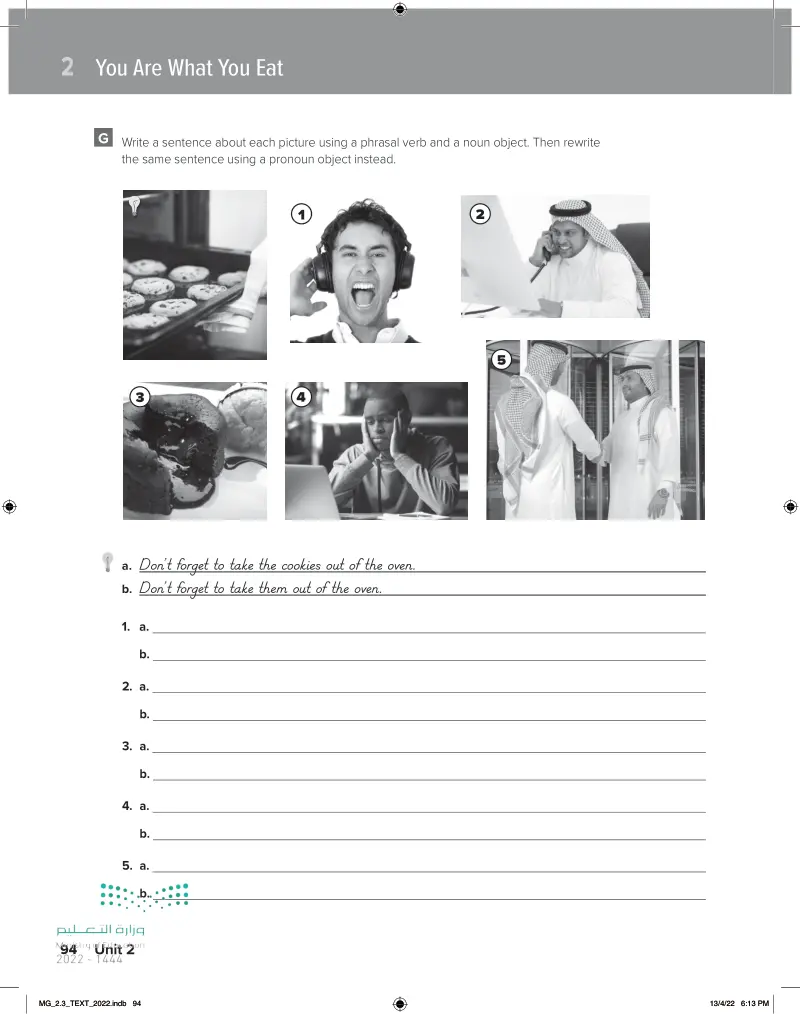 Look at the picture in M Write about the foods 1. meat (عين 2023) - You ...